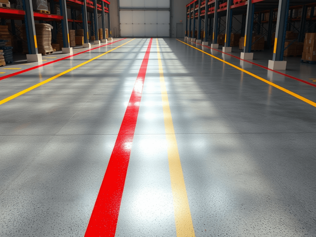 🔸Warehouse Epoxy Striping & Floor Tape - Greenville, SC